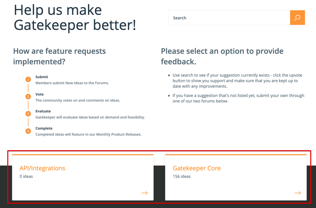 Gatekeeper Help Centre